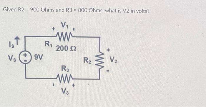 Solved Given R1 = 130 kOhms and R2 = 260 kOhms, what is IS | Chegg.com