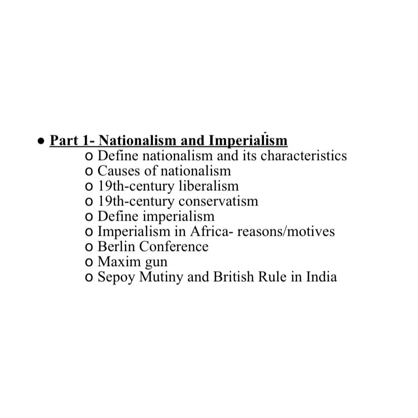 Solved Write a note on below points ﻿Nationalism and | Chegg.com