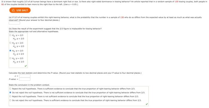 Solved 82 of the couples tended to lean more to the right | Chegg.com