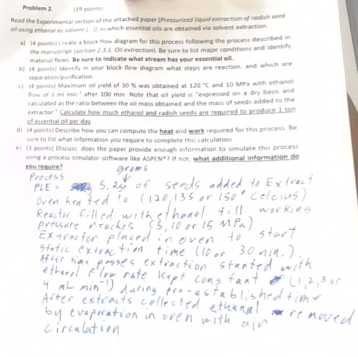 Solved Problem 2 (19 ﻿points)Read the Experimental section | Chegg.com