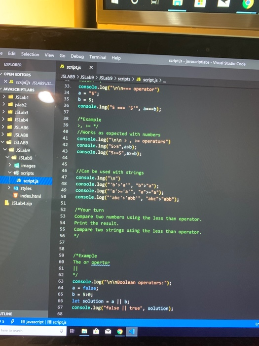 Solved Tion View God Terminal Help Scriptjs Javascriptlabs 9128