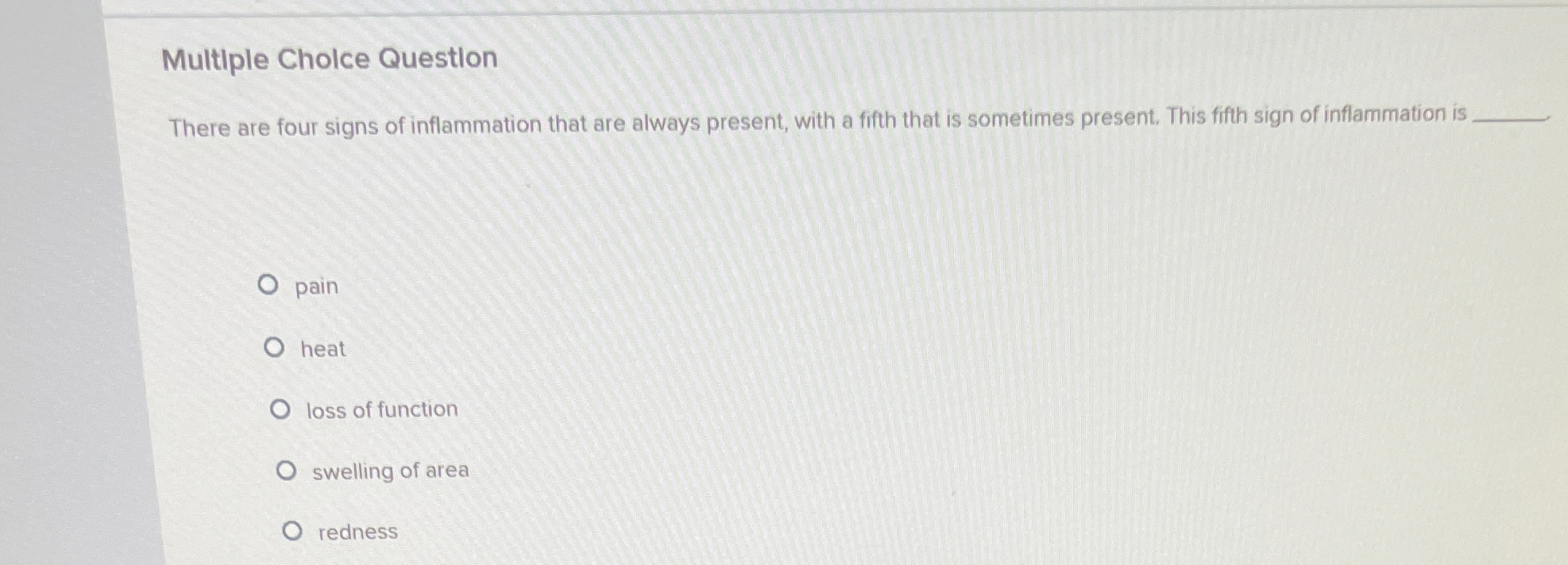 Solved Multiple Cholce QuestionThere are four signs of | Chegg.com