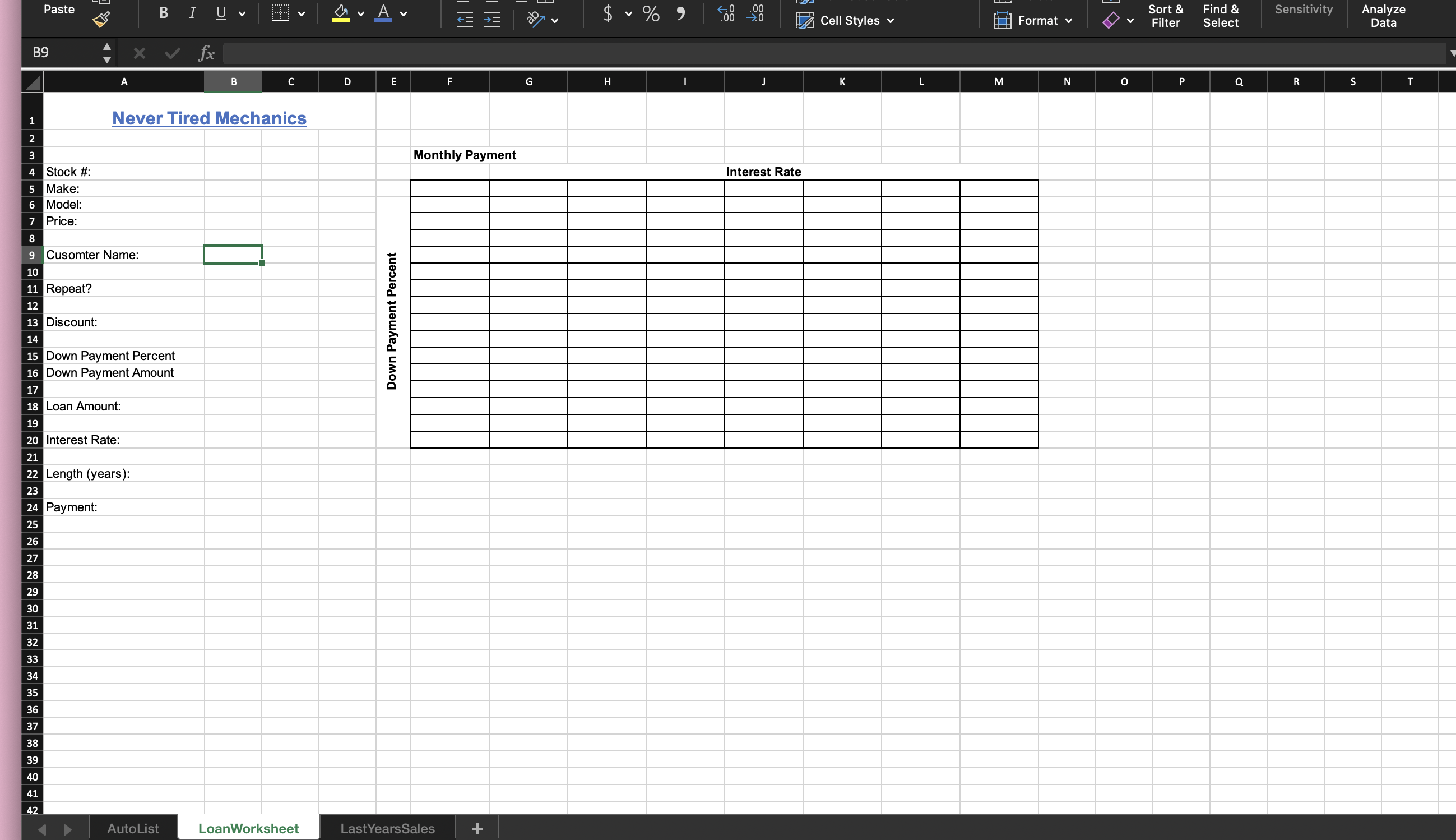 Solved Part B:Worksheet: LoanWorksheetThis worksheet will be | Chegg.com