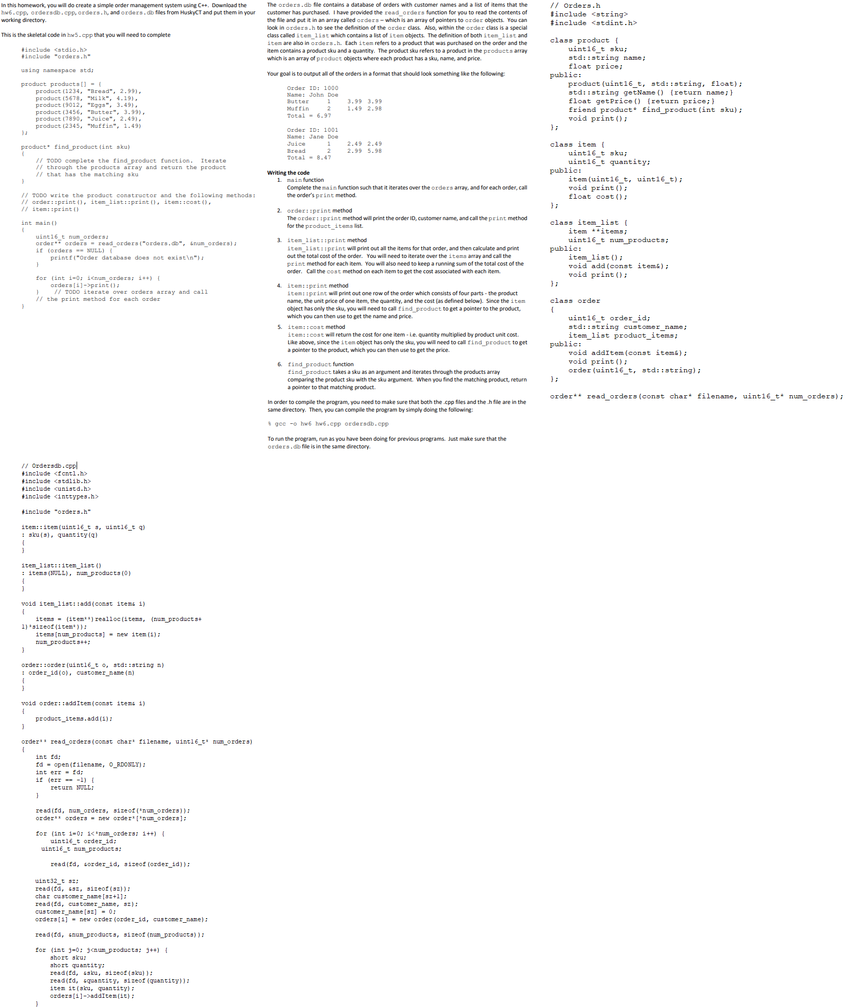 Solved see image and TODO comments | Chegg.com