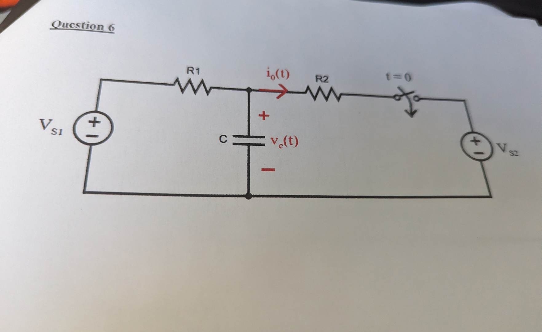 Solved The circuit is at steady state, then the switch | Chegg.com