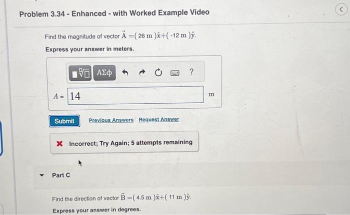 Solved Problem 3.34 - Enhanced - with Worked Example Video | Chegg.com