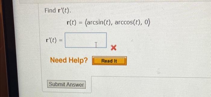 Solved Find r′(t) r(t)=t3i−4tj r′(t)=Find r′(t) | Chegg.com