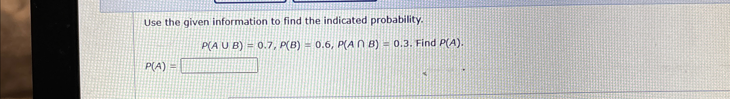 Solved Use the given information to find the indicated | Chegg.com