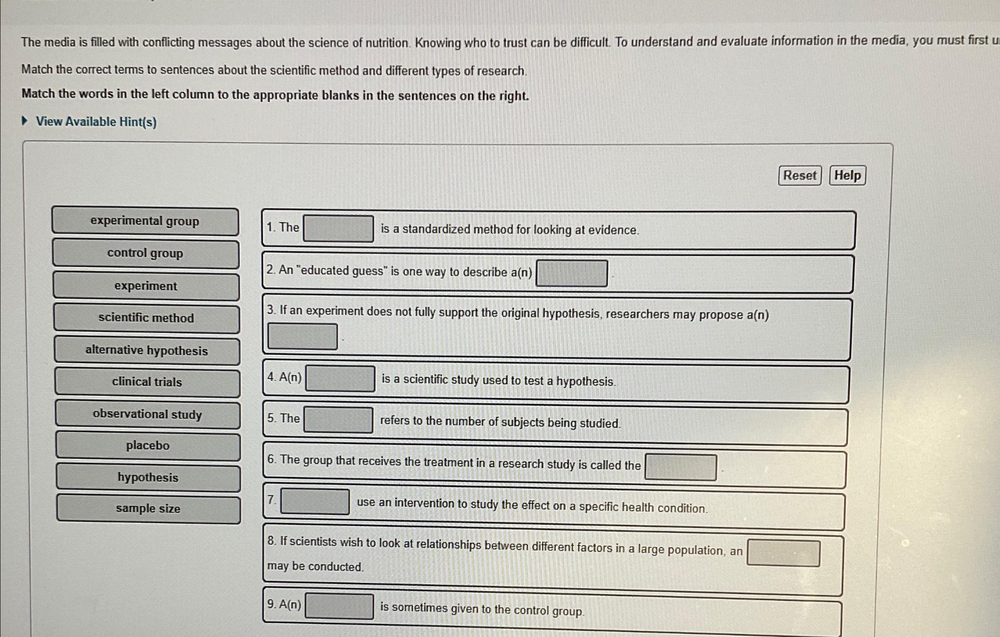 Solved The media is filled with conflicting messages about | Chegg.com