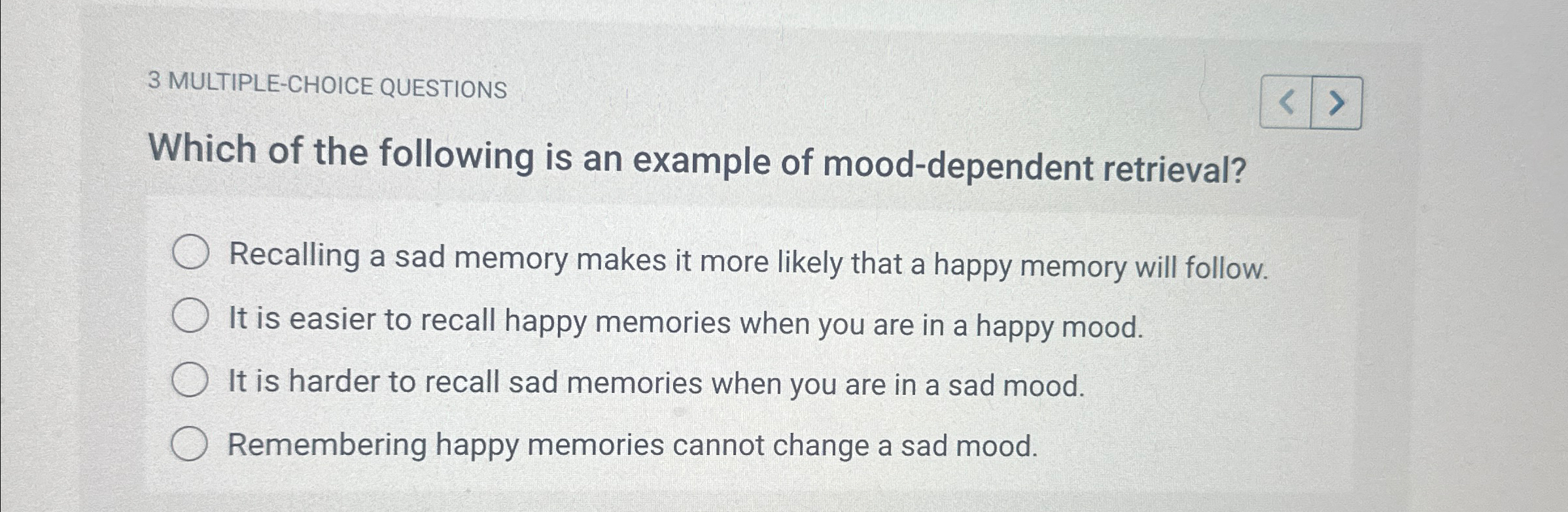 Solved 3 ﻿MULTIPLE-CHOICE QUESTIONSWhich of the following is | Chegg.com