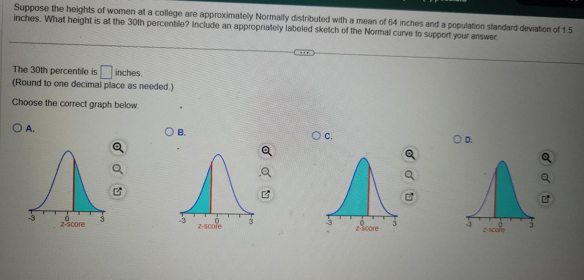Solved Suppose the heights of women at a college are | Chegg.com