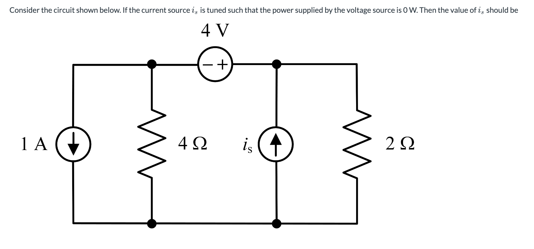 Solved Consider the circuit shown below. If the current | Chegg.com