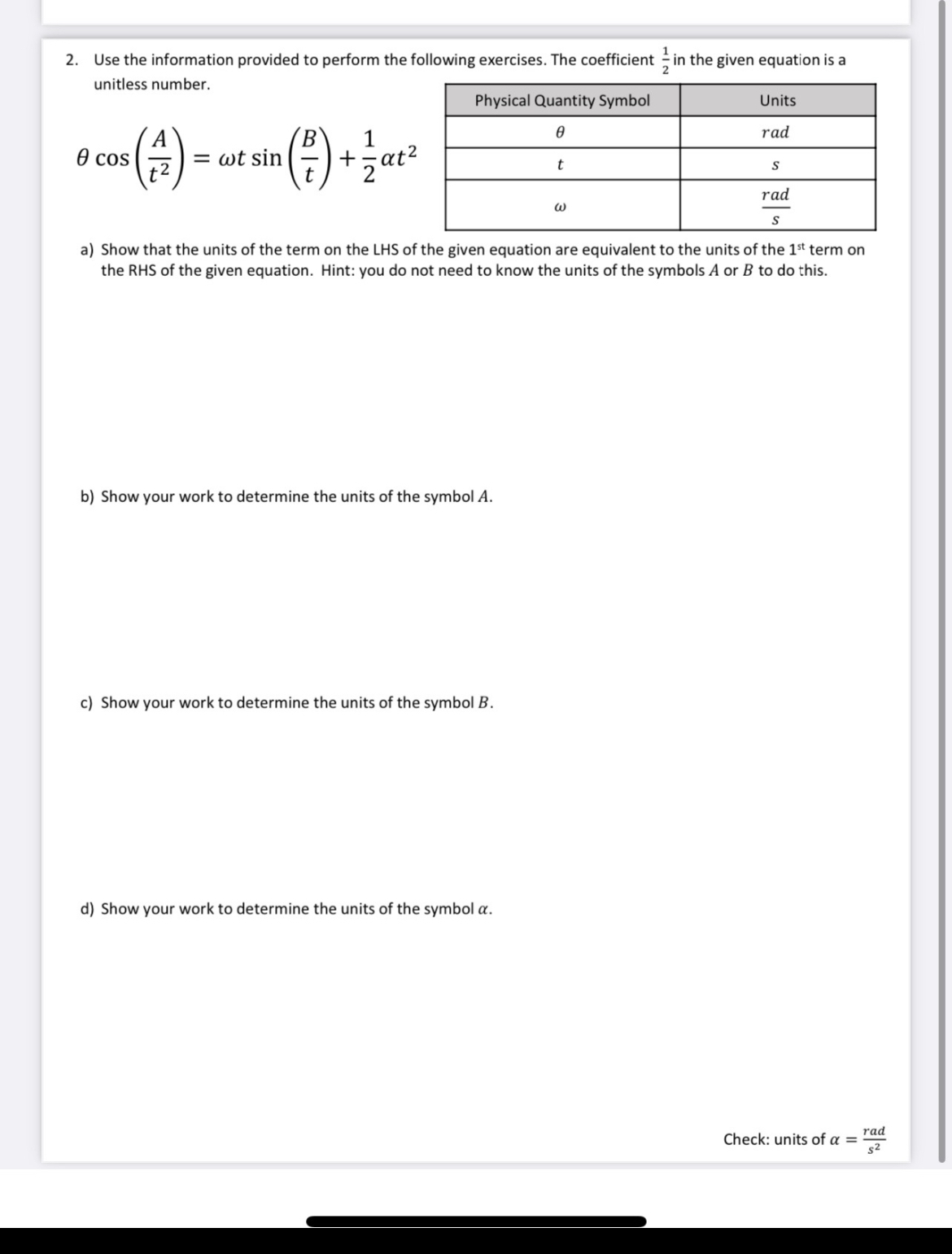 Solved Use the information provided to perform the following | Chegg.com