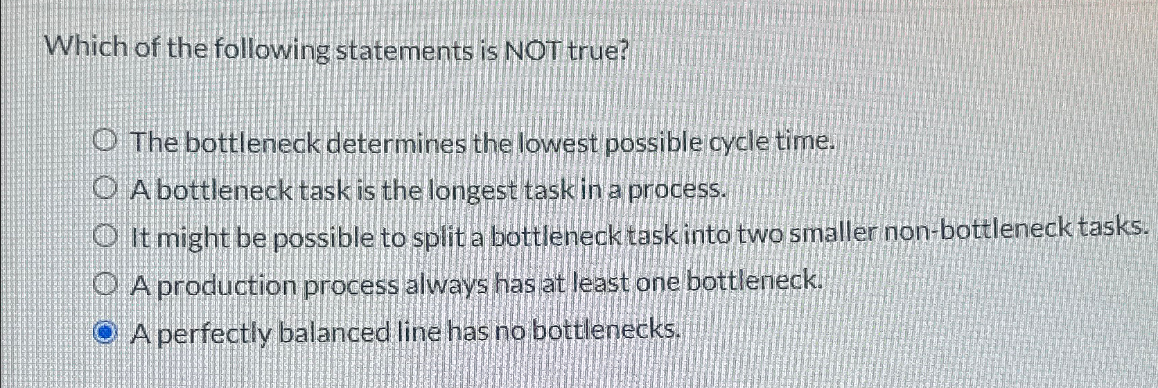 Solved Which of the following statements is NOT true?The | Chegg.com