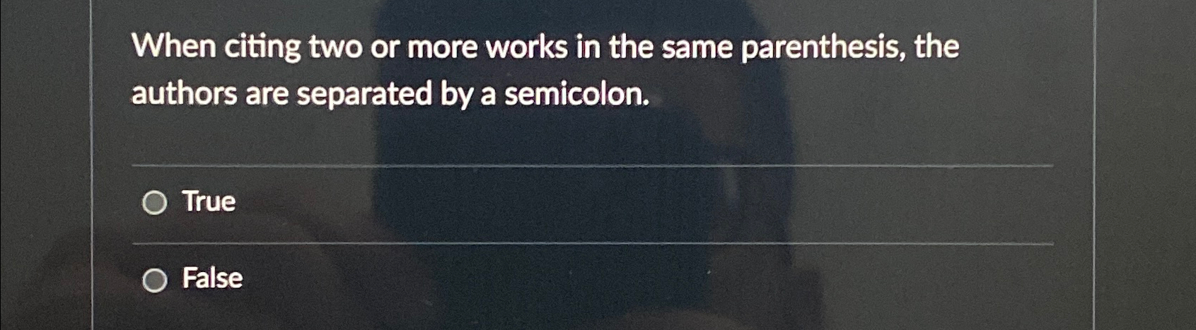 Solved When citing two or more works in the same | Chegg.com