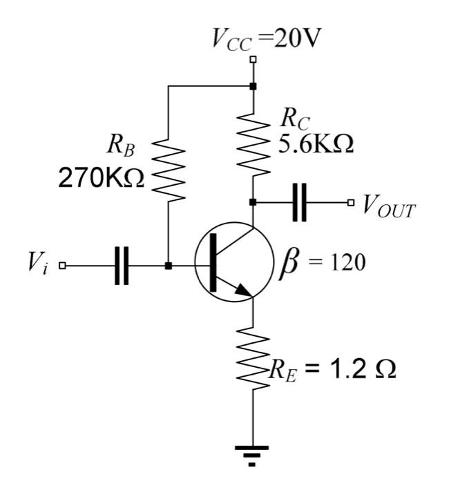 Solved Determine Re, Zi, Zo, Av and Ai | Chegg.com Solved Determine Re, Zi, Zo, Av and Ai | Chegg.com