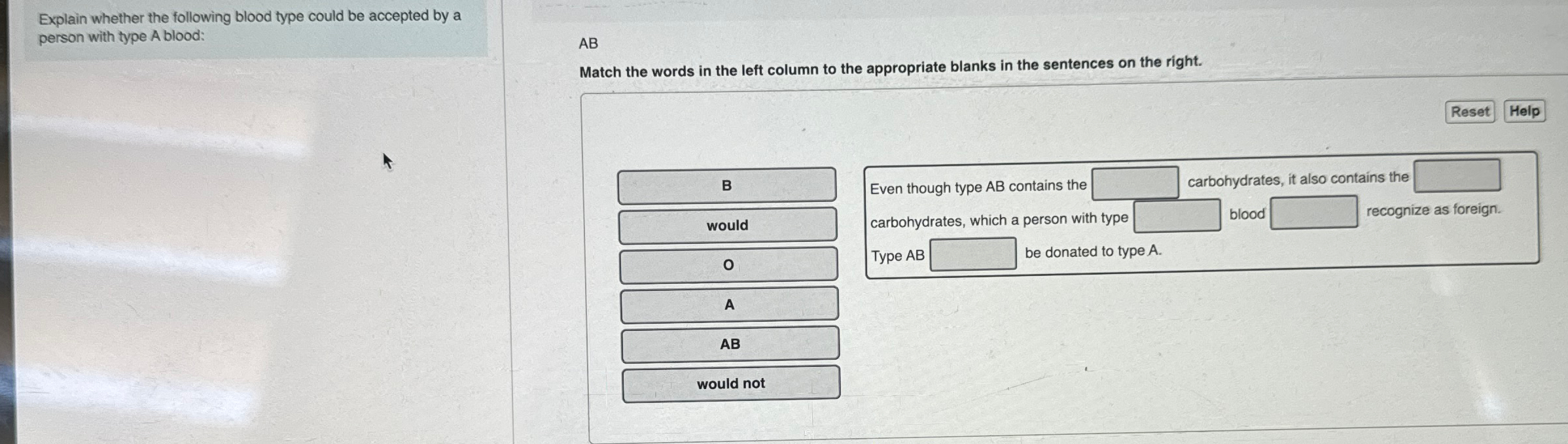 Solved Explain whether the following blood type could be | Chegg.com