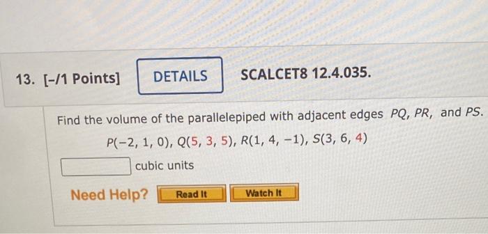Solved 11. [-12 Points] DETAILS SCALCET8 12.4.031. Consider | Chegg.com
