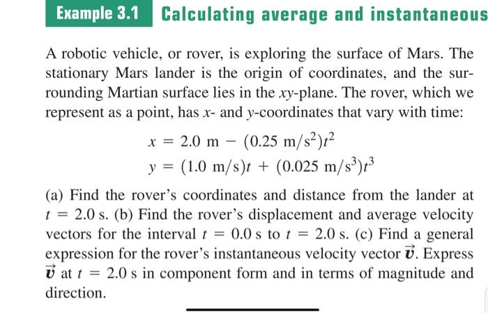 Solved Calculating average and instantaneous A robotic | Chegg.com