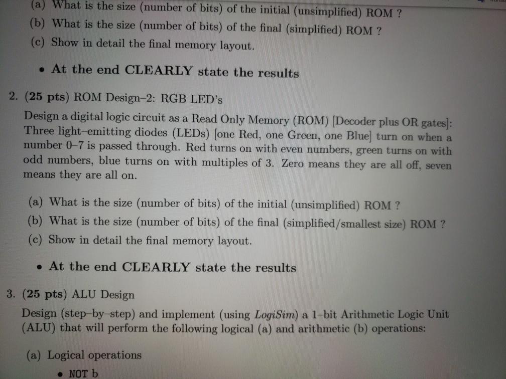 Solved (a) What is the size (number of bits) of the initial | Chegg.com