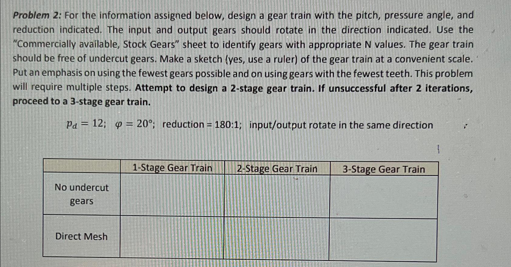 Solved Problem 2: For the information assigned below, design | Chegg.com