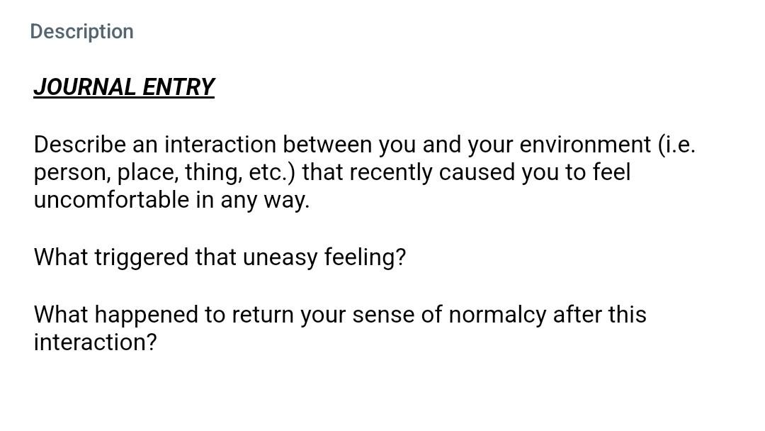 Solved Description JOURNAL ENTRY Describe an interaction | Chegg.com