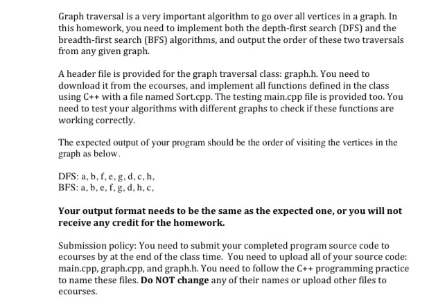 // graph.cpp // Graph // // Created by Lei Huang on | Chegg.com