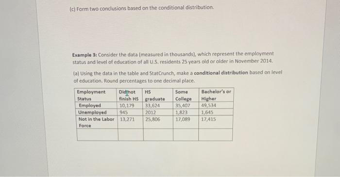 Solved (c) Form two conclusions based on the conditional | Chegg.com