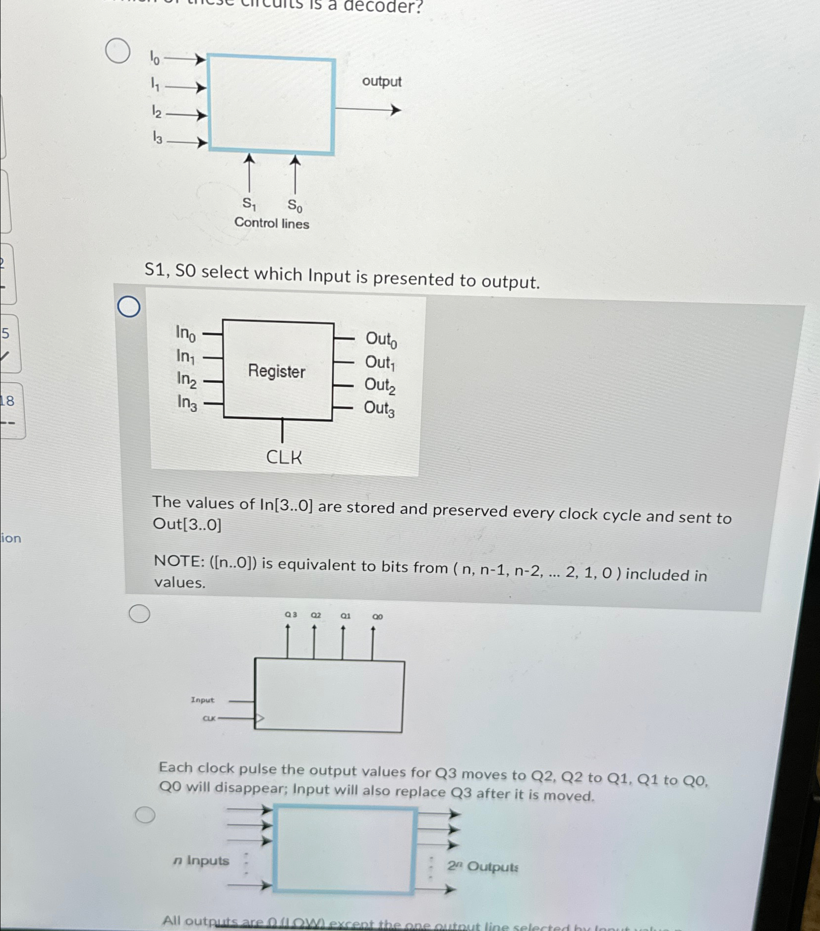 Solved S1, ﻿S0 ﻿select which Input is presented to | Chegg.com