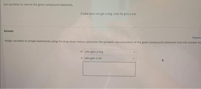 Solved Use variables to rewrite the given compound | Chegg.com