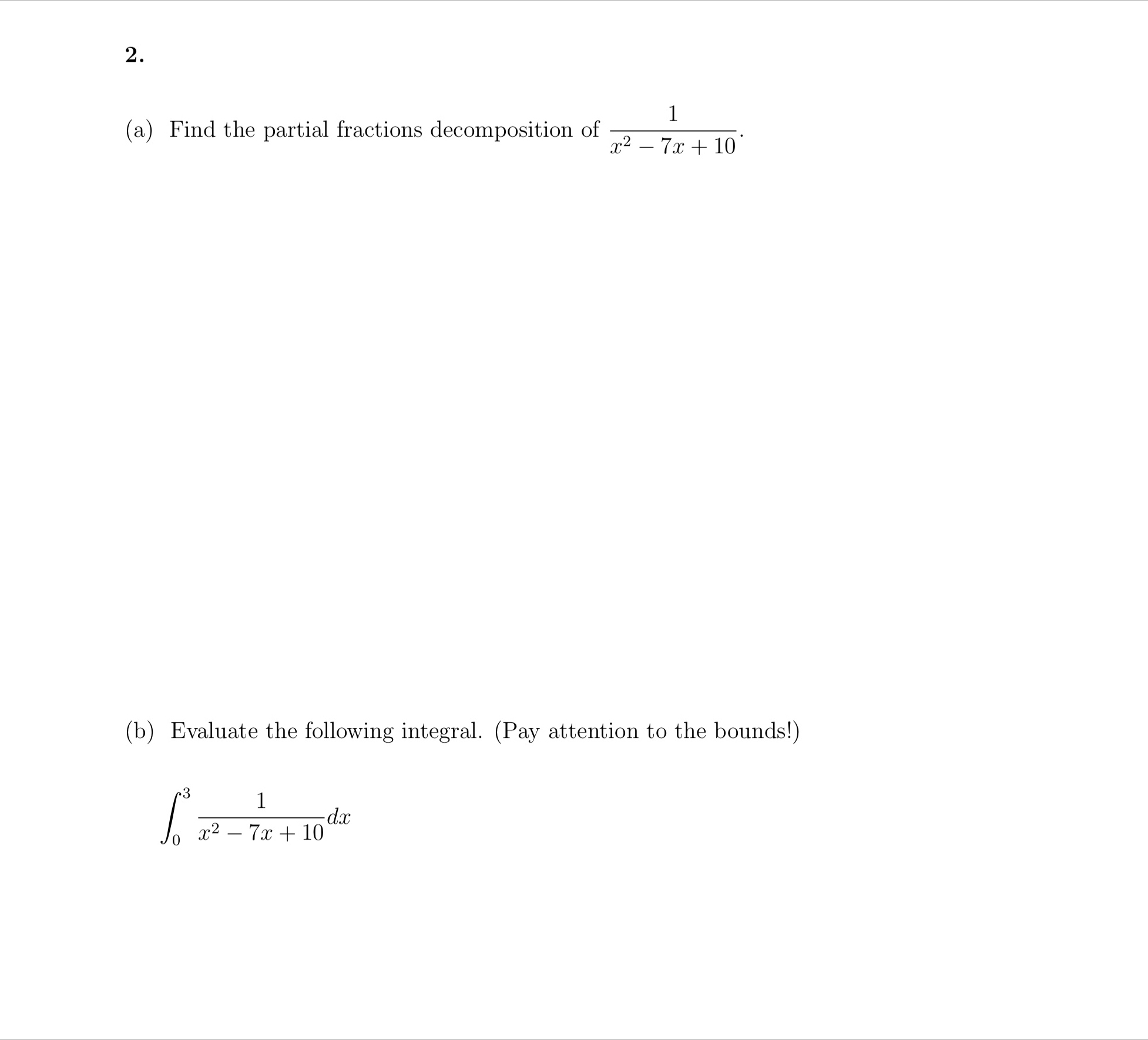 Solved (a) ﻿Find the partial fractions decomposition of | Chegg.com
