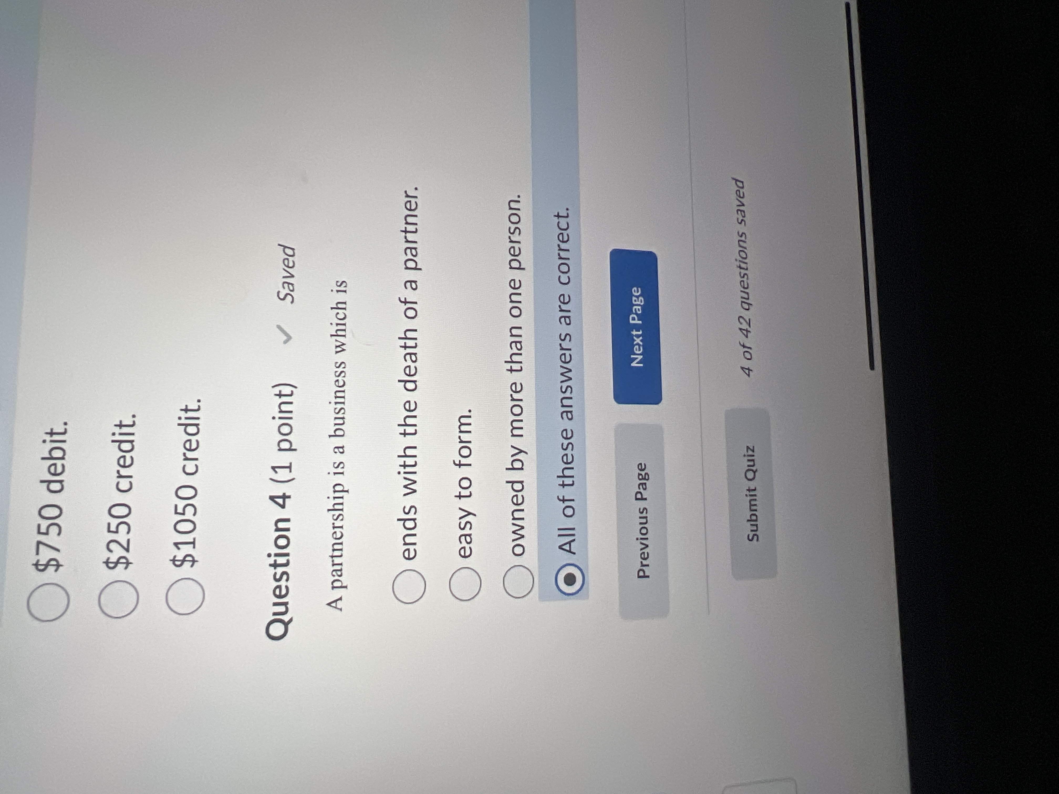 Solved \( \$ 750 \) ﻿debit.\( \$ 250 \) ﻿credit.\( \$ | Chegg.com