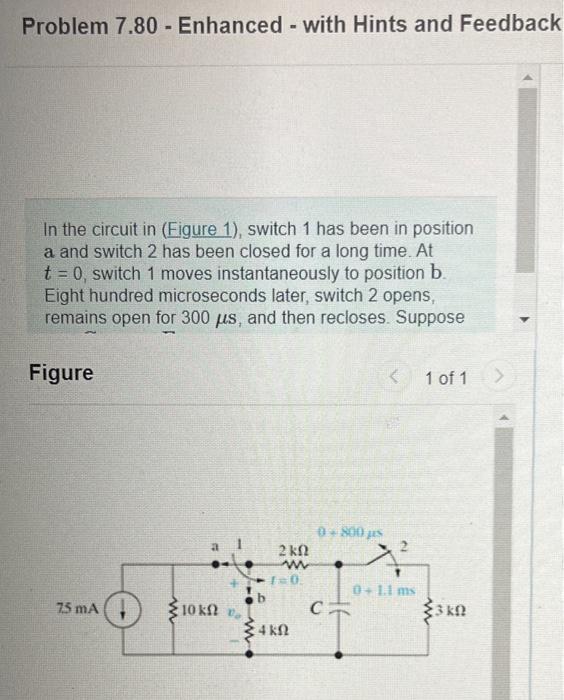 Solved Problem 7.80 - Enhanced - with Hints and Feedback In | Chegg.com