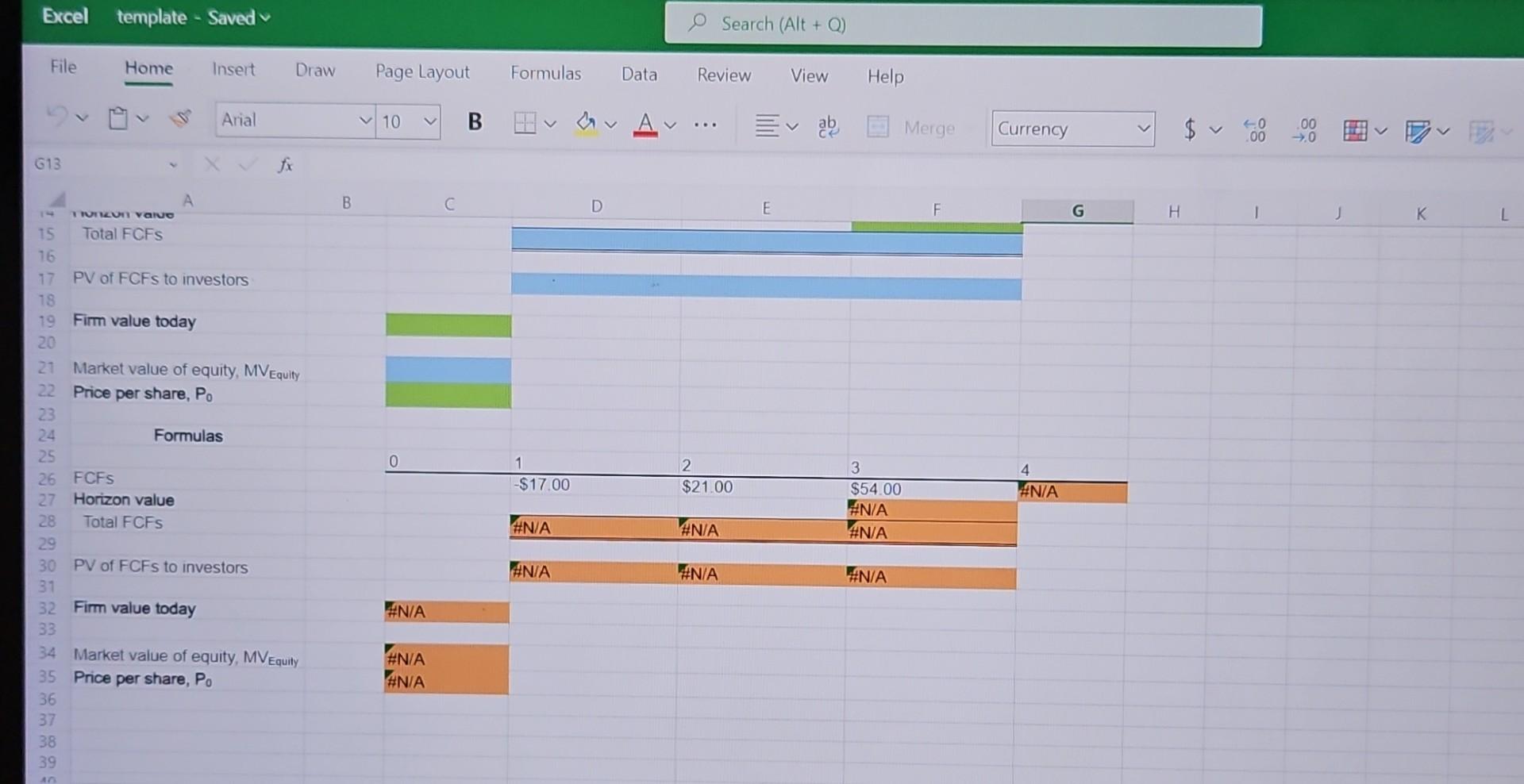 Solved Excel Online Structured Activity: Corporate valuation | Chegg.com