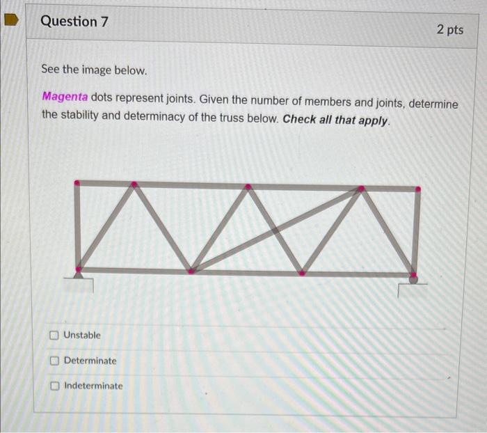 Solved See the image below. Magenta dots represent joints. | Chegg.com