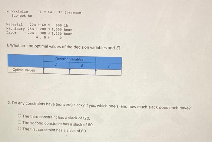 Solved Solve these problems using graphical linear | Chegg.com
