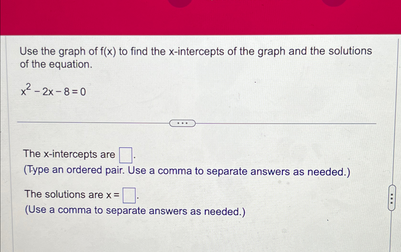 Solved Use the graph of f(x) ﻿to find the x-intercepts of | Chegg.com