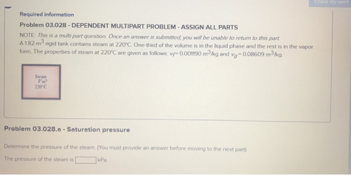 Solved Chemor Required information Problem 03.028 - | Chegg.com