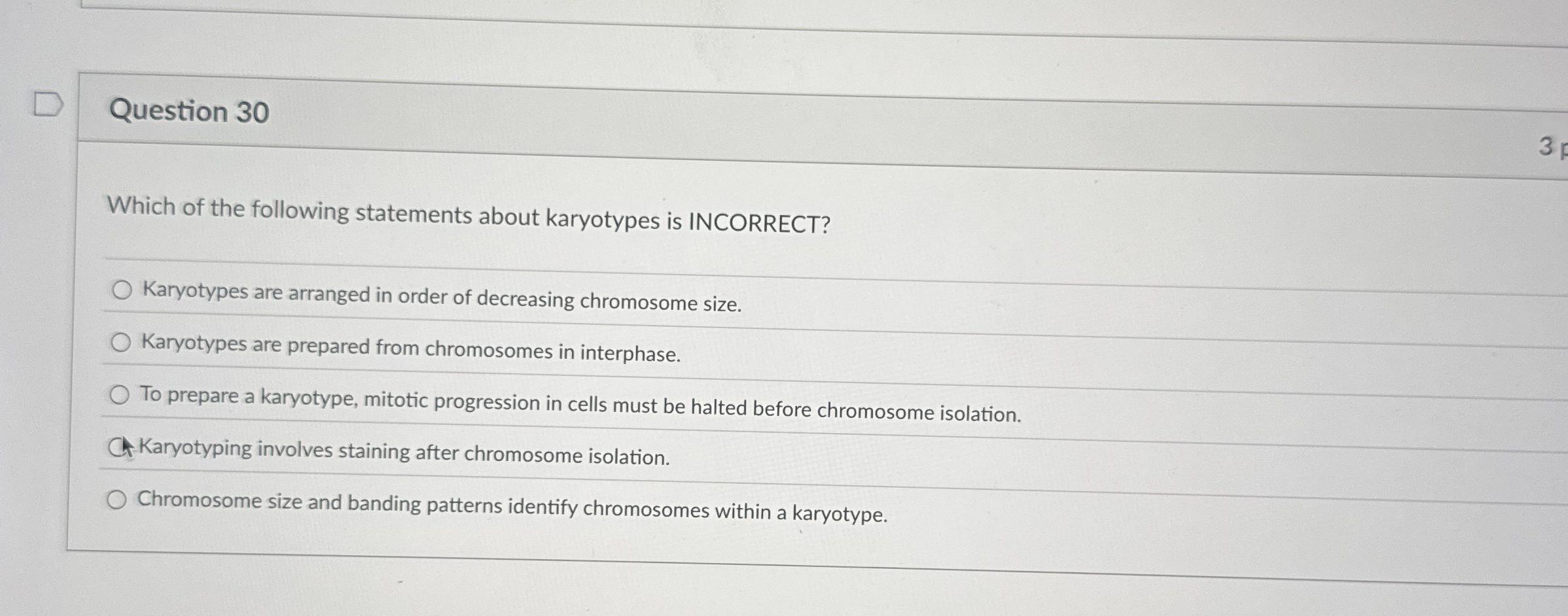 Solved Question 30Which of the following statements about | Chegg.com