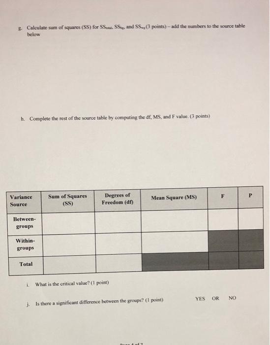 Solved Calculate sum of squares (SS) for SS SS., and SS., (3 | Chegg.com
