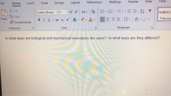 Solved Insert File Draw Design Layout References Mailings