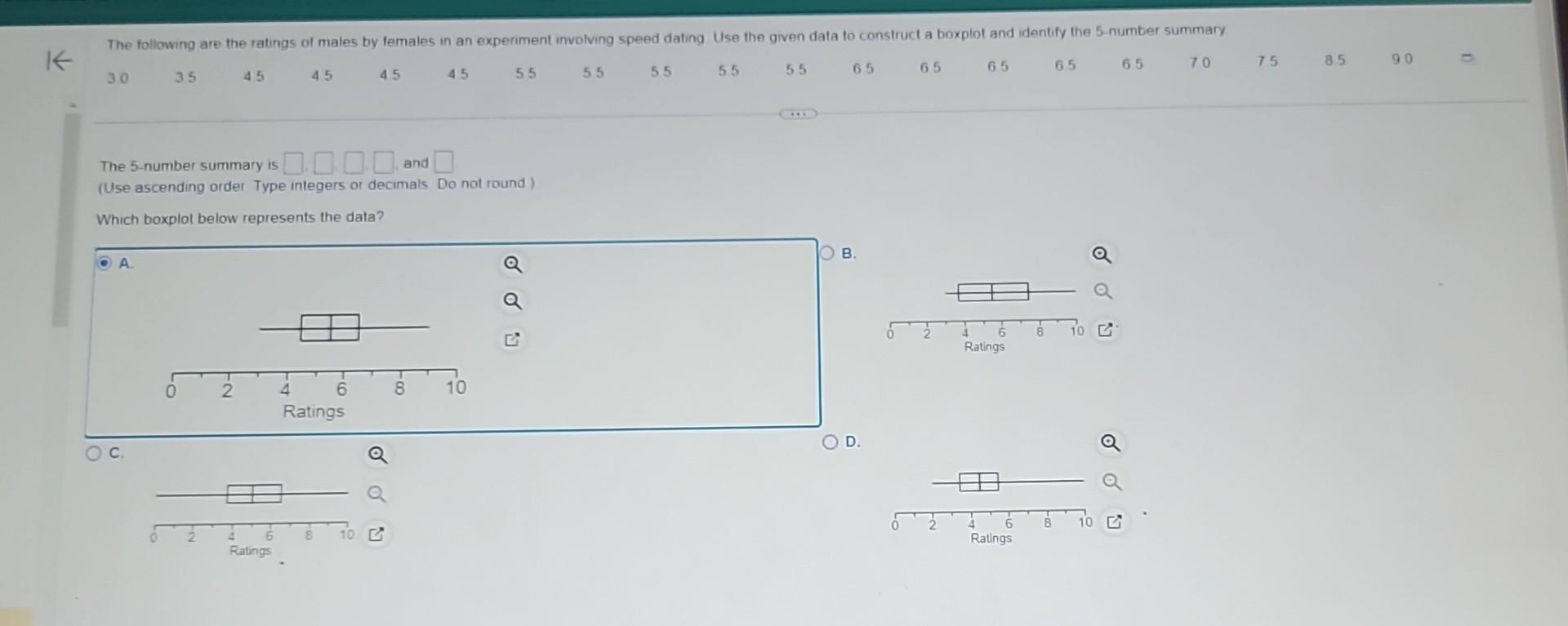Solved The 5 -number summary is and (Use ascending order | Chegg.com