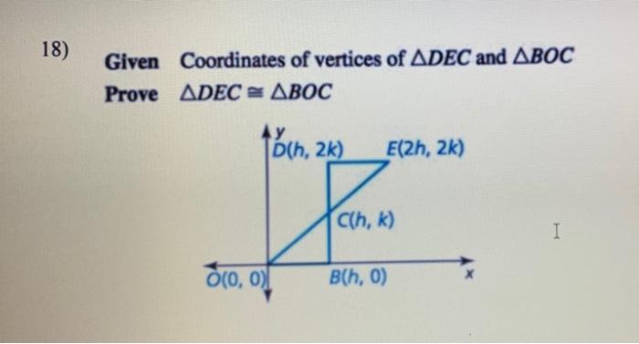 Solved D 17) Given: ZABC and ZDCB are right angles AC = DB | Chegg.com