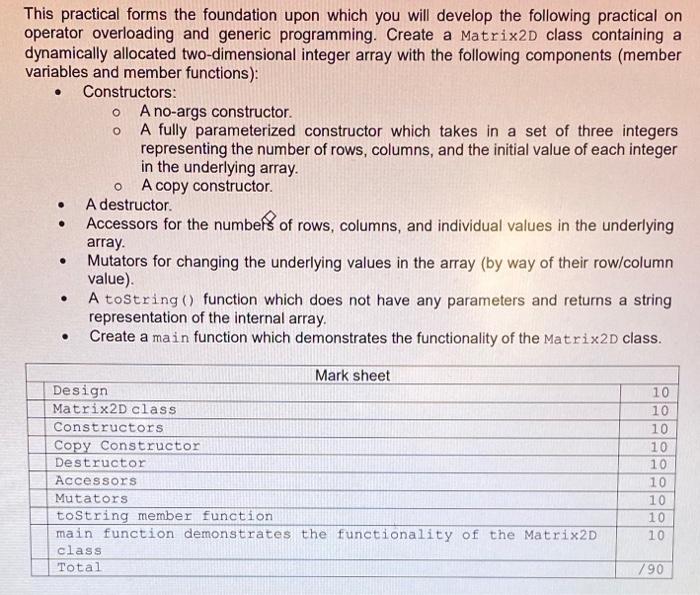 Solved This practical forms the foundation upon which you | Chegg.com