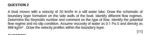 Solved A Boat Moves With A Velocity Of 20 Km Hr In A Still