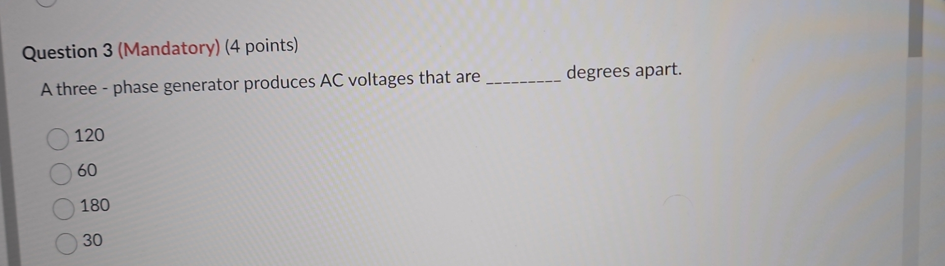 Solved Question 3 (Mandatory) (4 ﻿points)A three - ﻿phase | Chegg.com