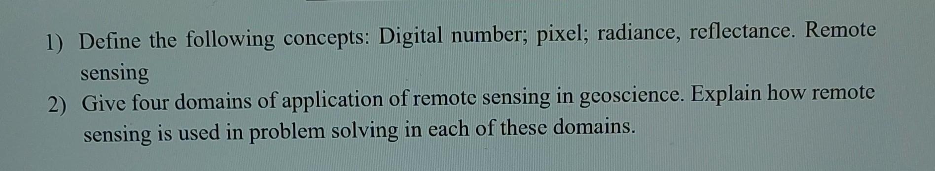 Solved 1) Define the following concepts: Digital number; | Chegg.com