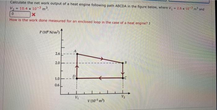 Solved Calculate the net work output of a heat engine | Chegg.com