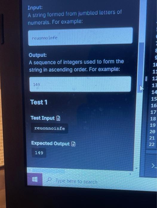 Solved Jumbled Numbers Programming challenge description: In | Chegg.com
