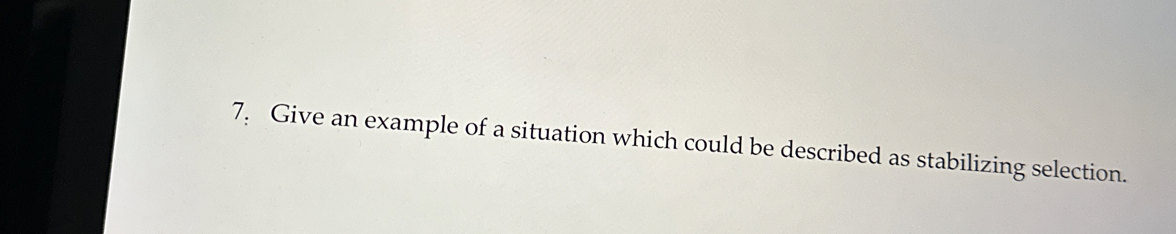 Solved Give an example of a situation which could be | Chegg.com